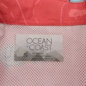 Ocean + Coast | Shirts | New Ocean Coast Mens Small Vented Fish Print ...